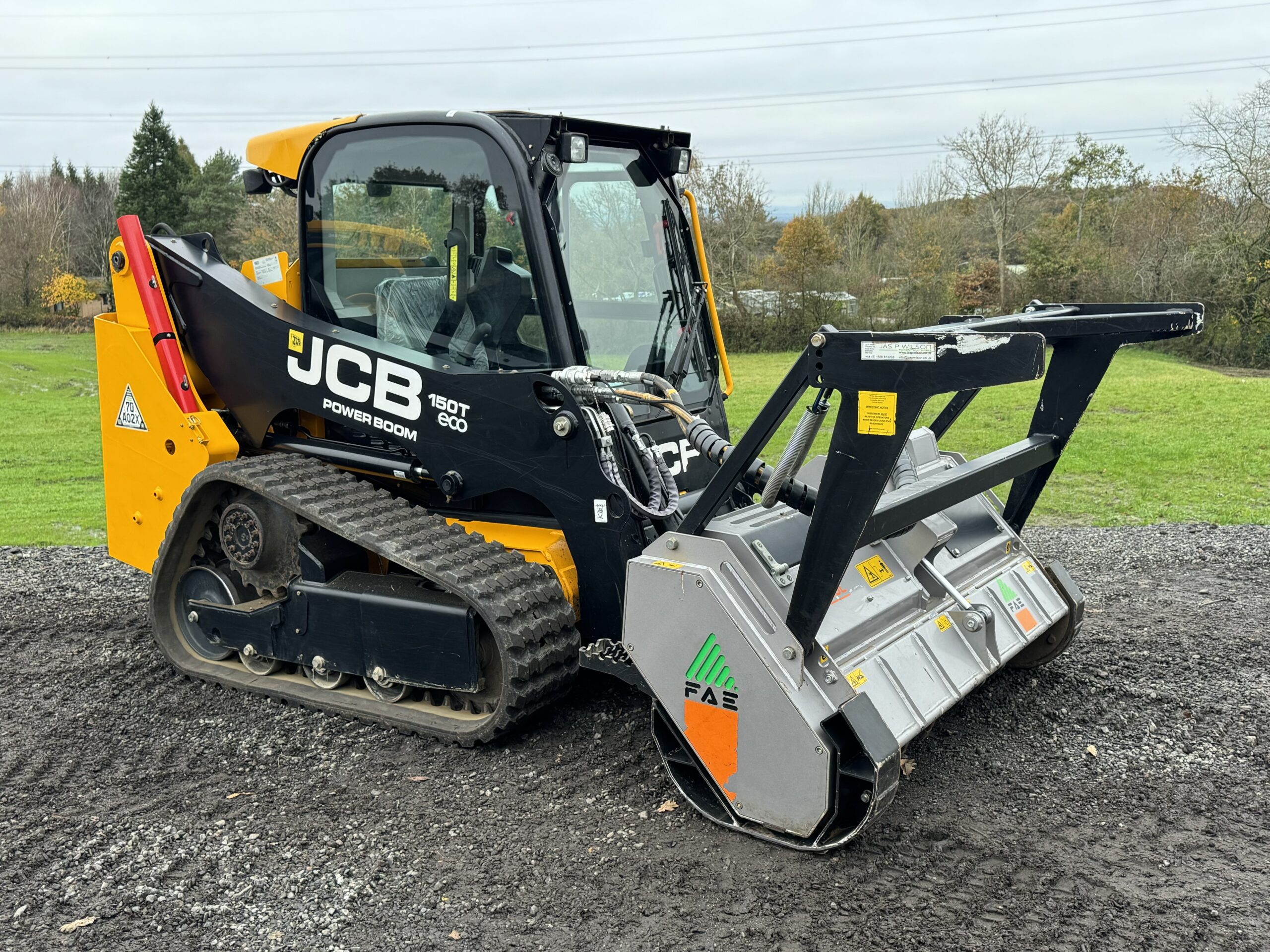 JCB 150T Eco Tracked Skidsteer c/w FAE Forestry Mulcher For Sale - Dewhurst Agricultural